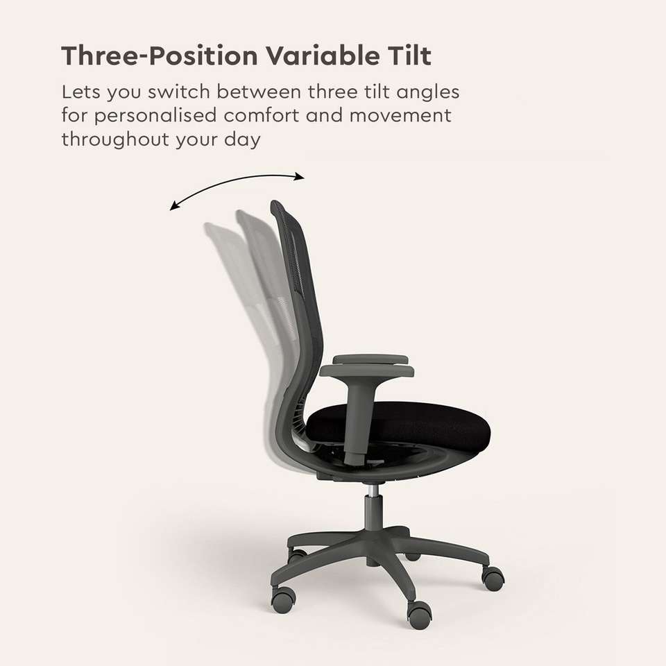 Interio by Godrej Motion Full Back Mesh Office Adjustable Arm Chair ...
