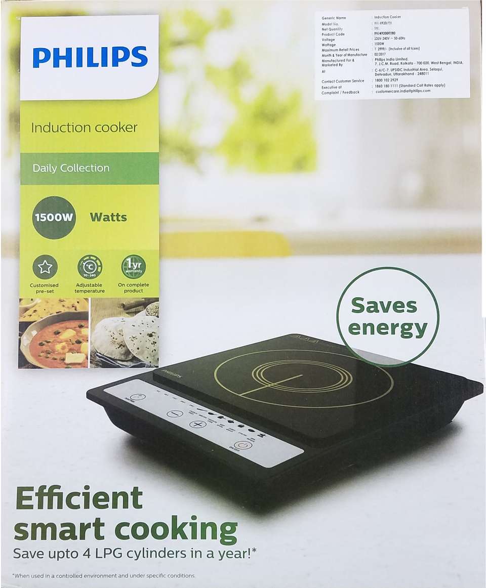 PHILIPS 1500 W Induction Cooktop Push Button - Buy PHILIPS 1500 W ...