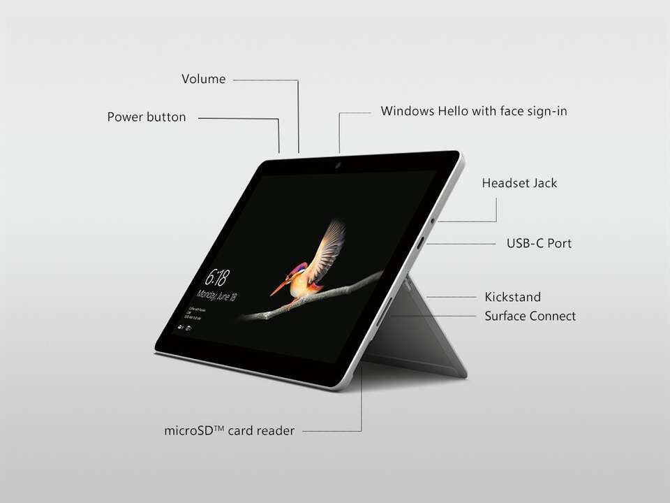 MICROSOFT Surface Go Intel Pentium Gold 4415Y - (4 GB/64 GB EMMC ...