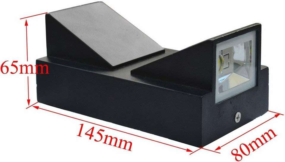 SPARC LIGHTS 2x3 Watt 2 way LED Updown Wall Light Gate Light Outdoor ...