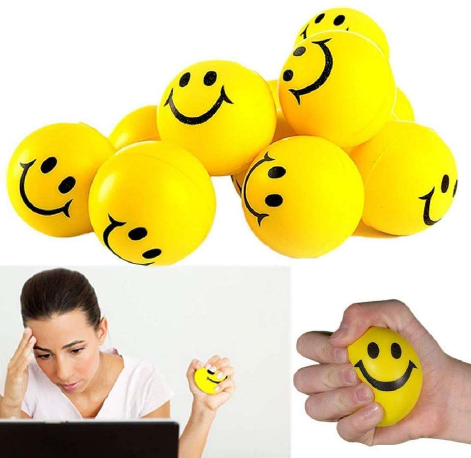 Tapi Creation Stress Reliver Smiley Ball - 5 cm - Stress Reliver Smiley ...