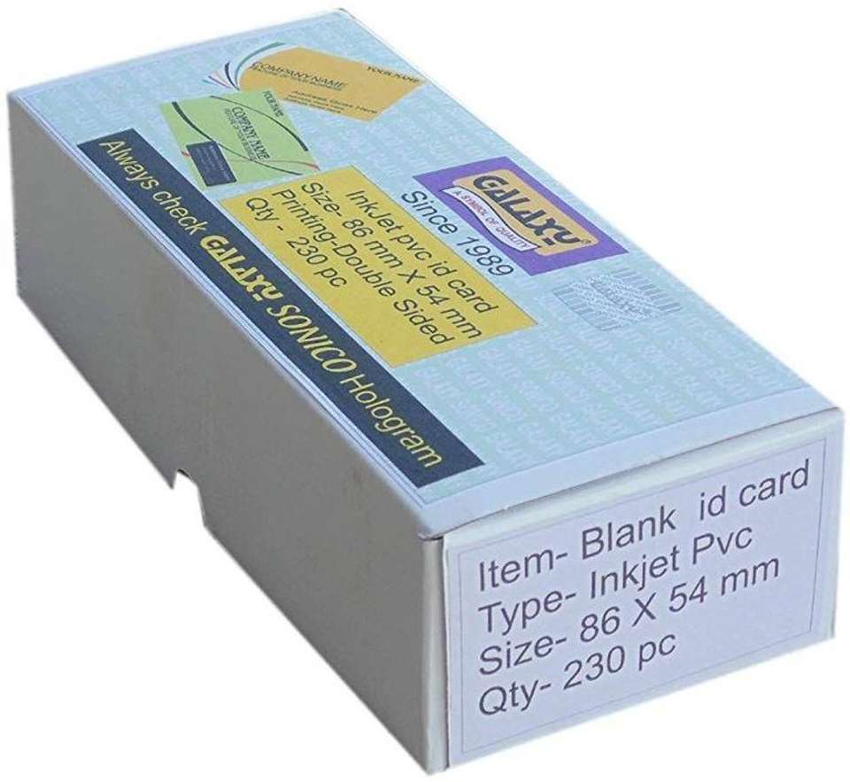 Flipkart.com | GALAXY inkjet Blank PVC ID Cards 86mm x 54mm 500 gsm ...