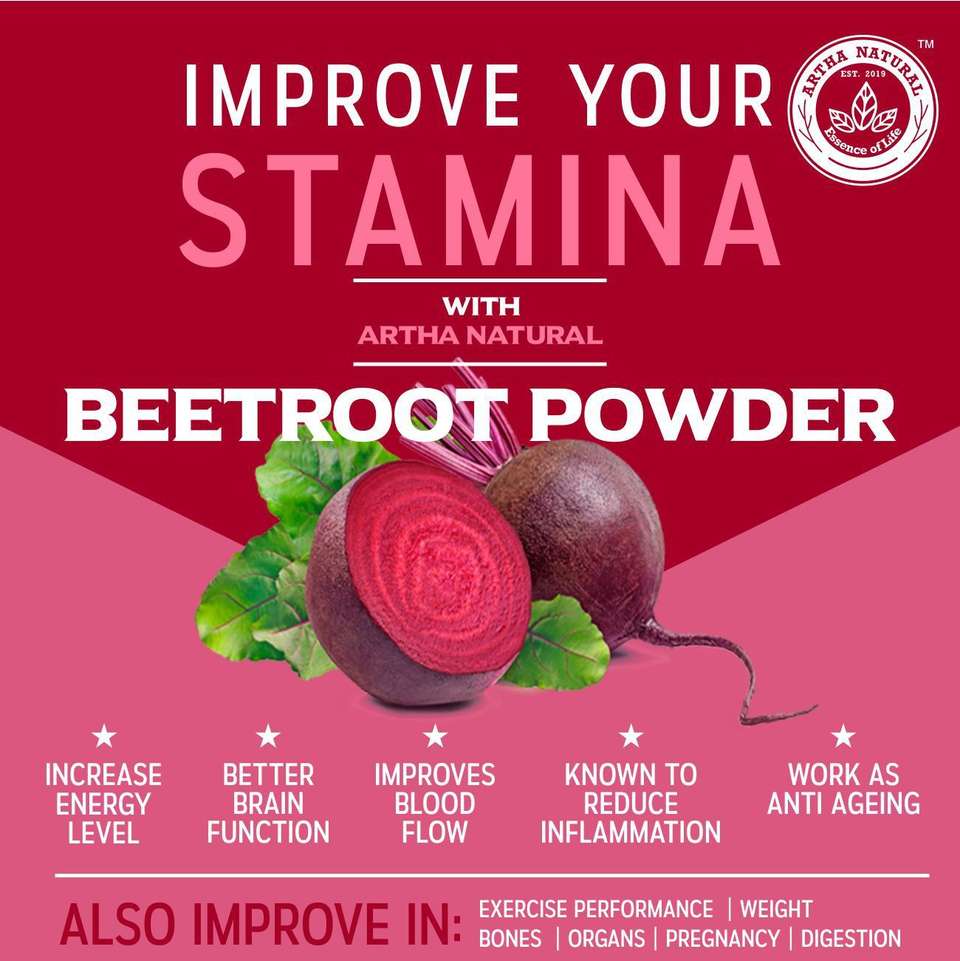 ARTHA NATURAL BEETROOT POWDER - 250- GM (250 g) Price in India - Buy ...