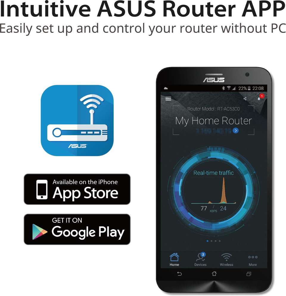 ASUS RT-AX3000 Wi-Fi 6 Router 2.4 GHz, 5 GHz 2976 Mbps Wifi Speed Dual ...