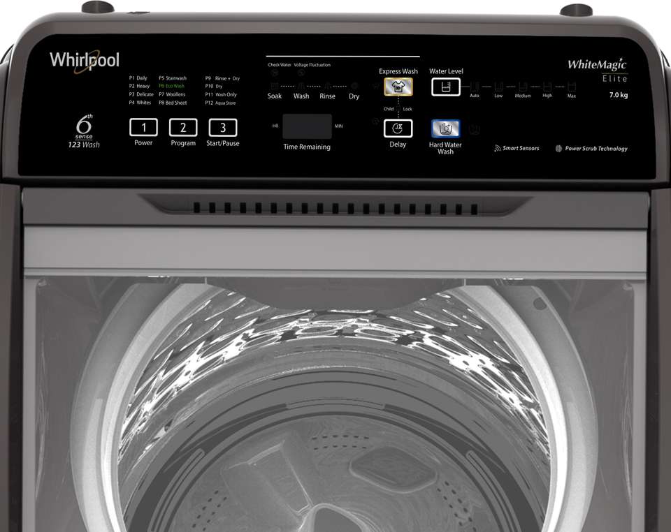 Whirlpool 7 kg 5 Star, Hard Water wash Fully Automatic Top Load Washing ...