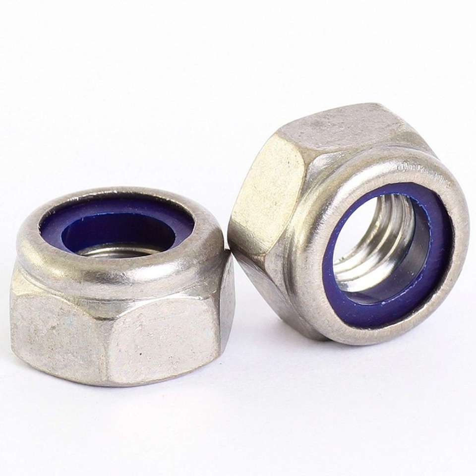 RPI SHOP Nut M6 Thread Locking Nylon Insert Lock Nut Quantity 10 Pcs ...