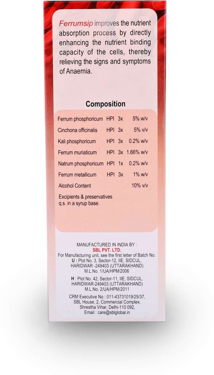 SBL Ferrumsip Syrup Price in India - Buy SBL Ferrumsip Syrup online at ...