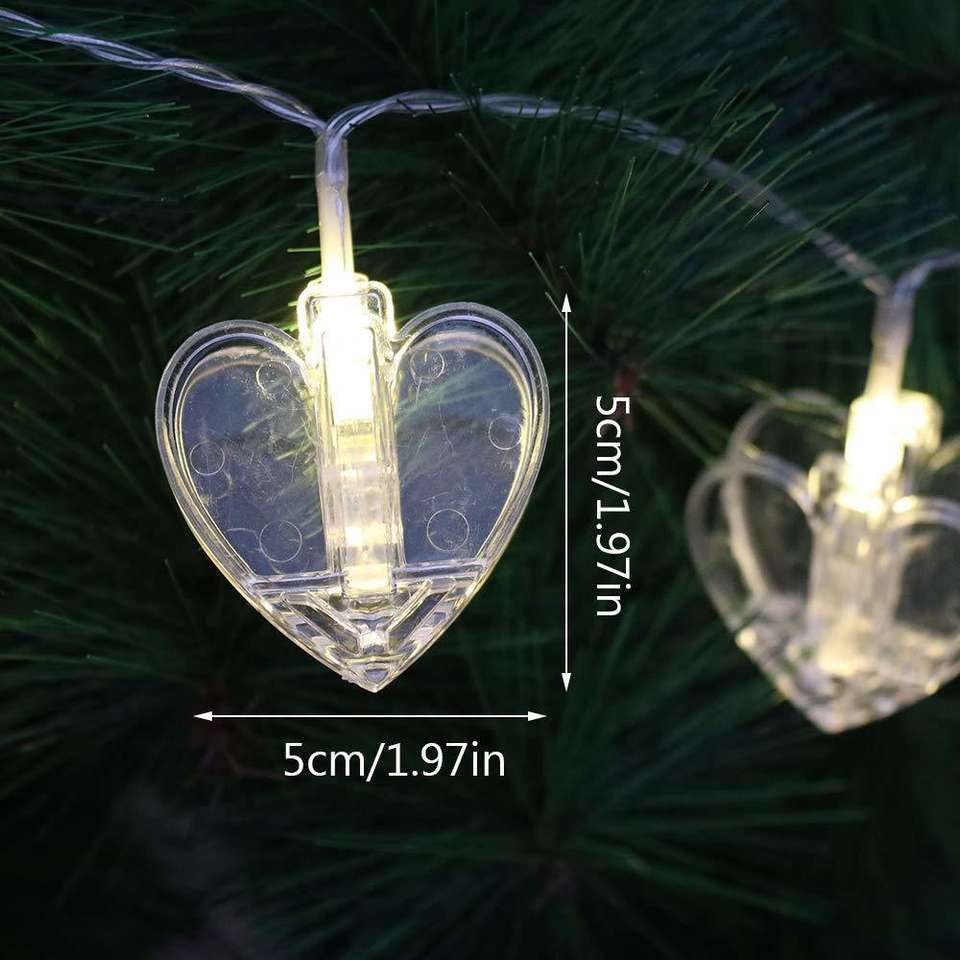 WunderVoX 16 LEDs 3 m Transparent Steady Heart Rice Lights Price in ...