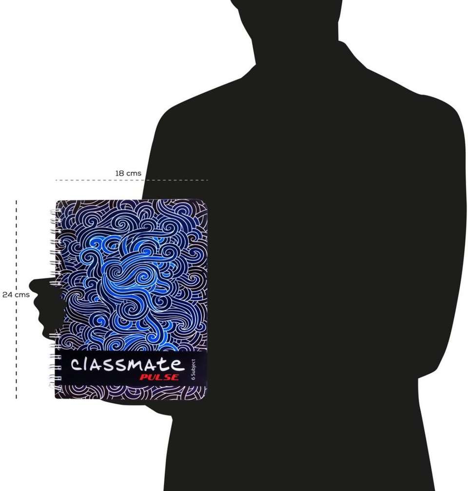 Classmate Pulse Book-size Notebook Single Line 300 Pages Price in India ...