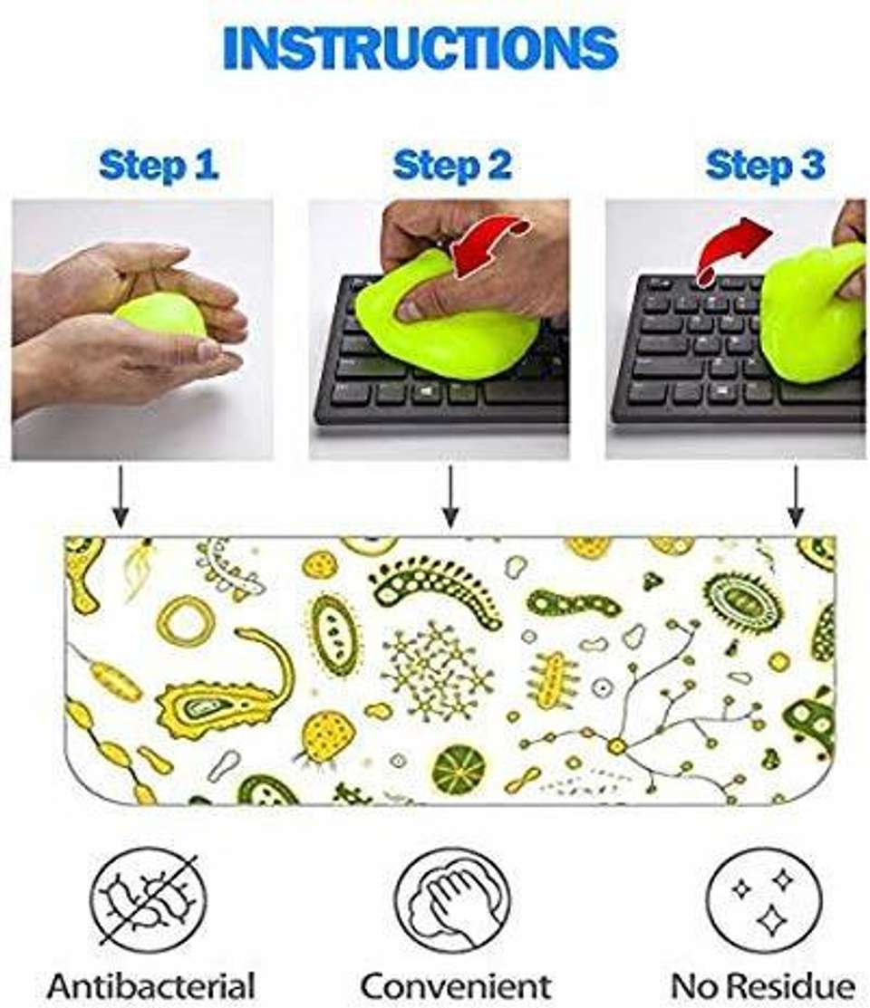 Nulomi Keyboard PC Dust Cleaning Cleaner Slime Gel Jelly Putty Kit ...