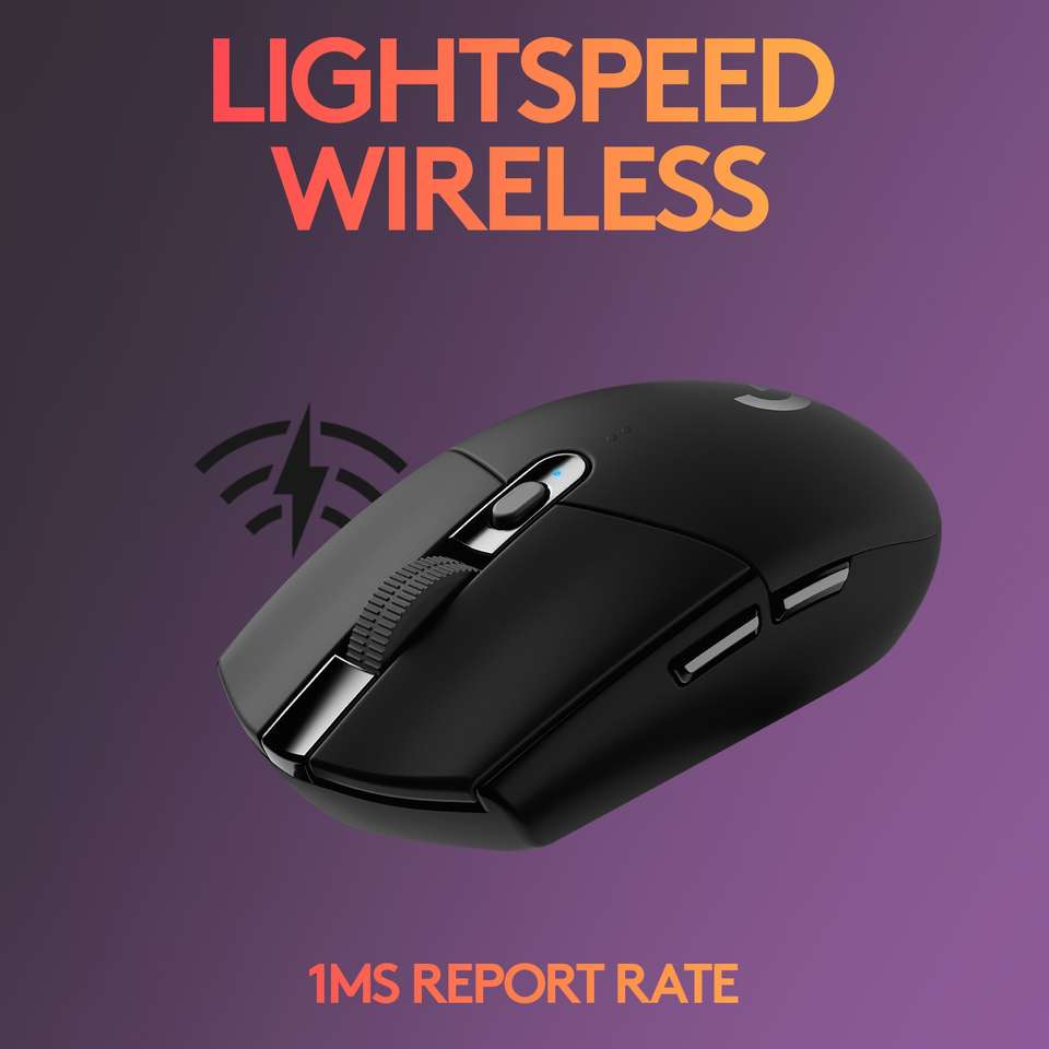 Logitech G304 LightSpeed /6 Programmable Buttons /Onboard Memory/Adj ...