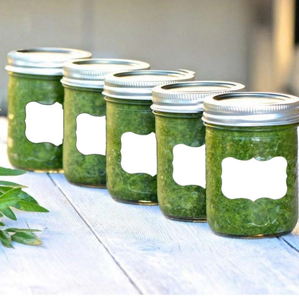 JURUOXIN 5 cm Waterproof Vinyl Stickers for Mason Jars Glass Bottles ...