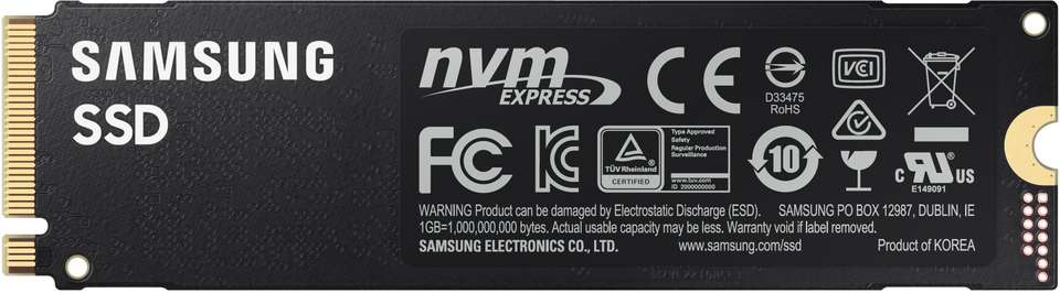 Samsung 980 Pro 1 TB Laptop, Desktop Black PCIe NVMe Internal Solid ...