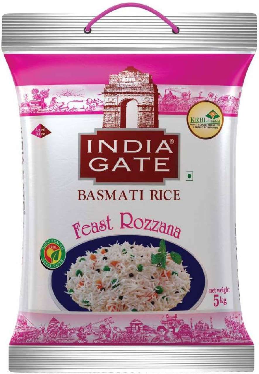 INDIA GATE Basmati Rice, Rozana, 5kg Basmati Rice Price in India - Buy ...