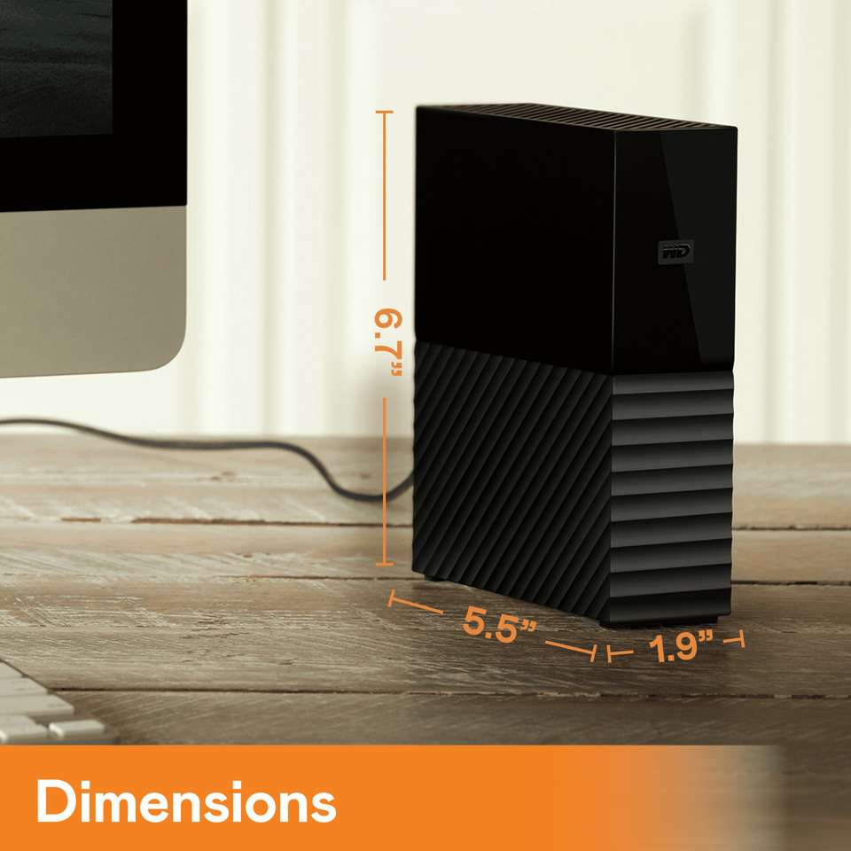 WD My Book 6 TB External Hard Disk Drive (HDD) 5 GB/s, USB 3.0 ...
