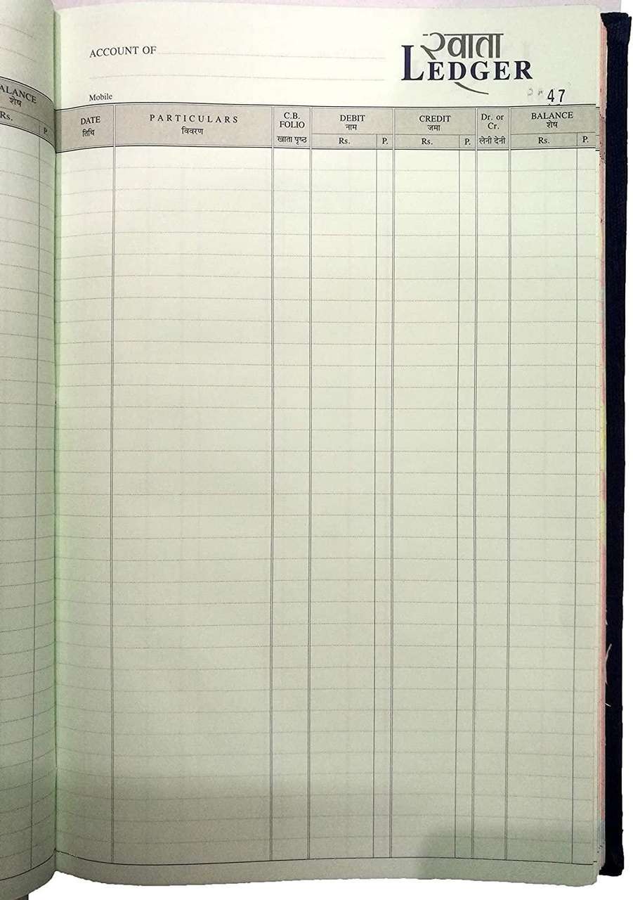 LRS Ledger Big Register Size - 80 GSM Thick Paper - Ledger Register ...