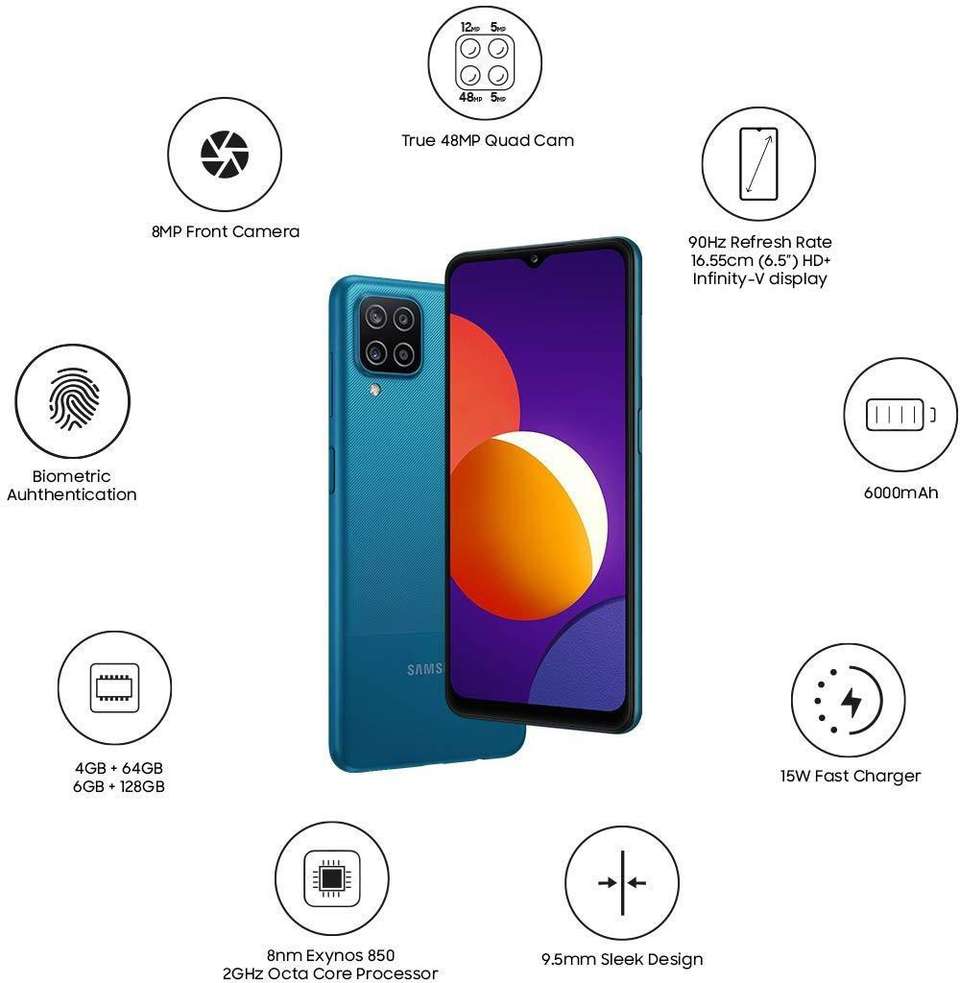 Samsung Galaxy M12 (128 GB Storage, 6 GB RAM) Online at Best Price On ...
