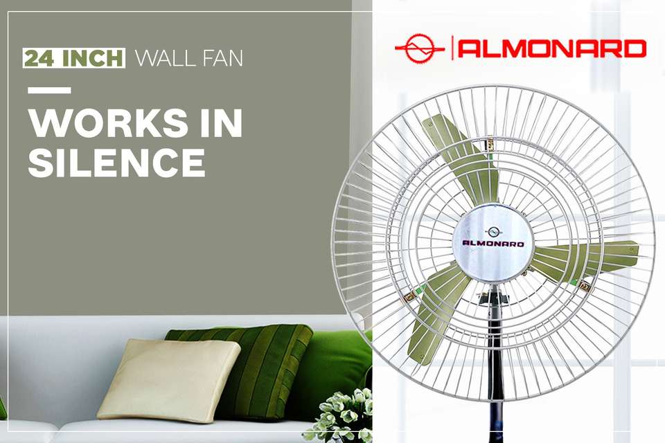 almonard 24" wall Fan with 6 Months Warranty Ultra High Speed 600 mm ...