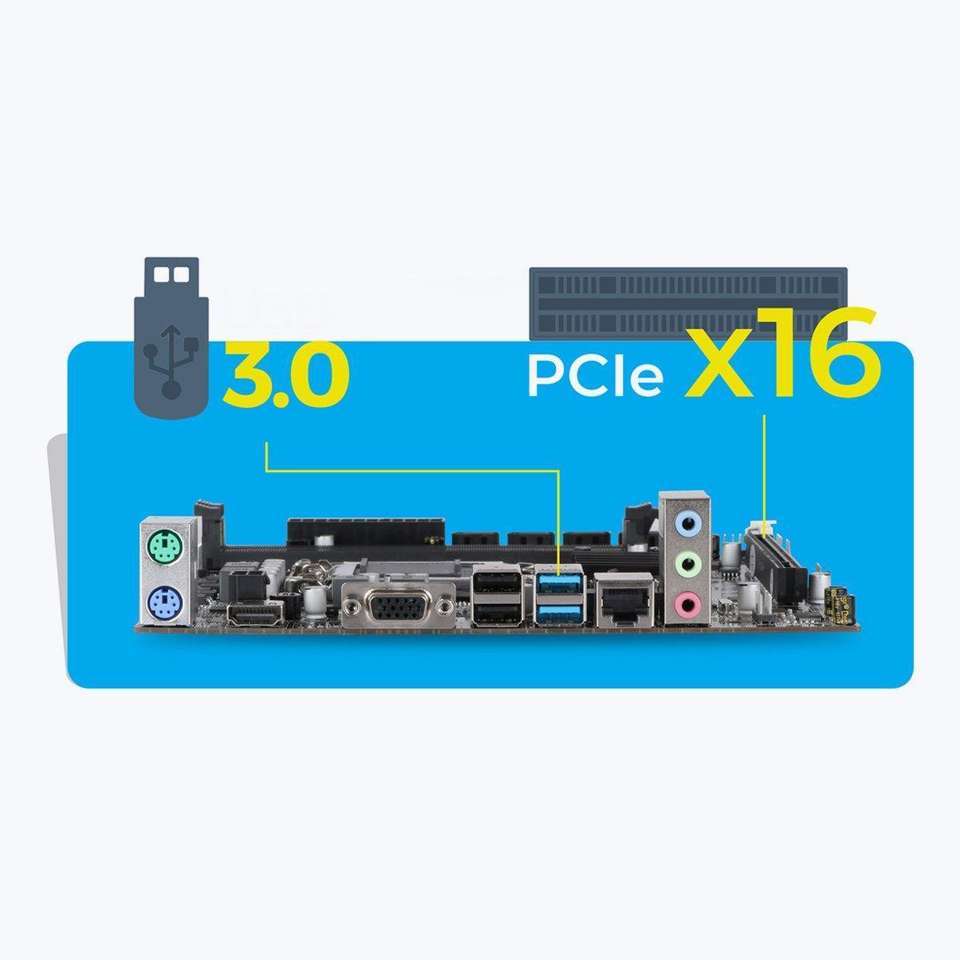 ZEBRONICS Zeb H110-D4 LGA 1151 Socket Motherboard LGA1151Socket Micro ...