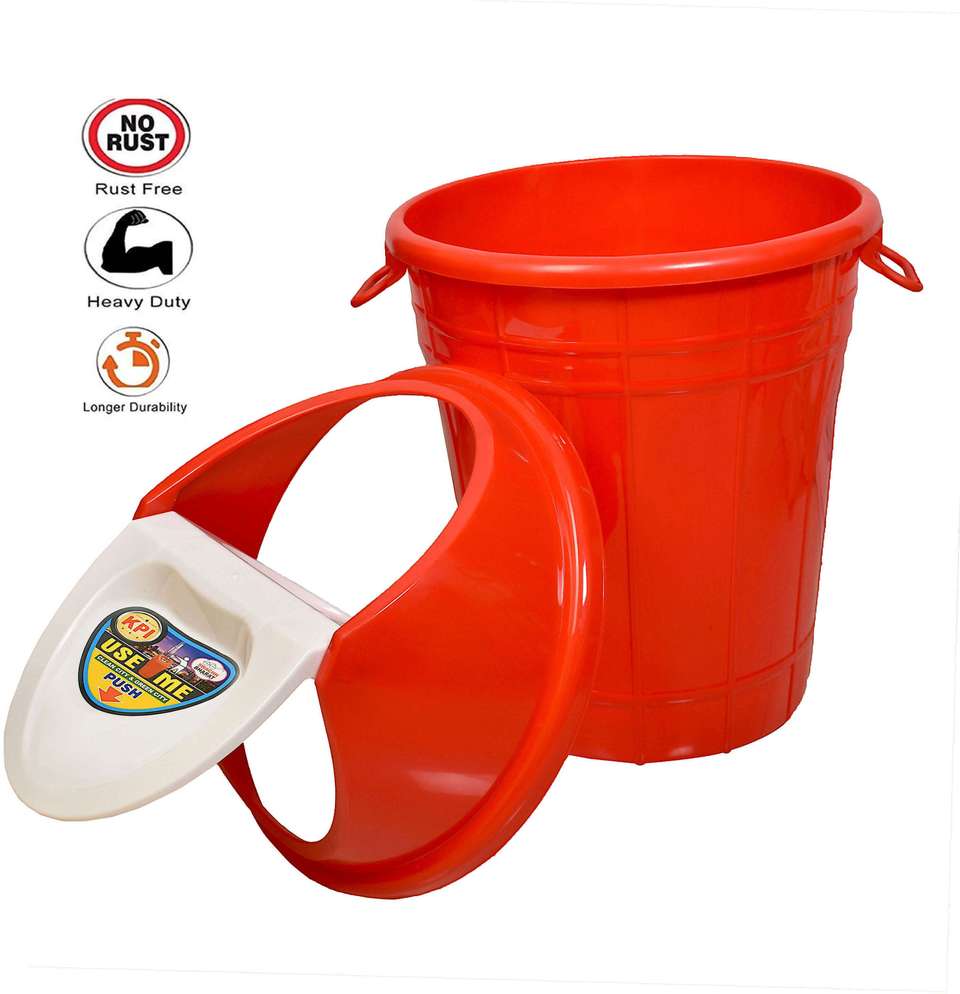 mastBus 2Pc Plastic Dustbin Big Size 60 litres with LID Extra Large for ...