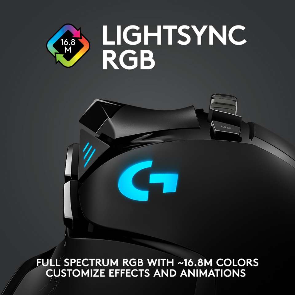 Logitech G502 Lightspeed / HERO 25K Sensor, Adj DPI 25.6K, RGB, 11 ...