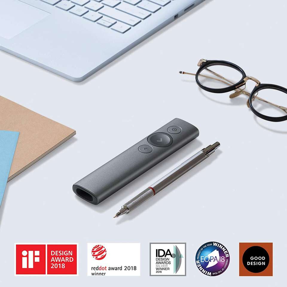 Logitech Spotlight 2.4 GHz and Bluetooth, USB-Receiver, Laser Pointer ...