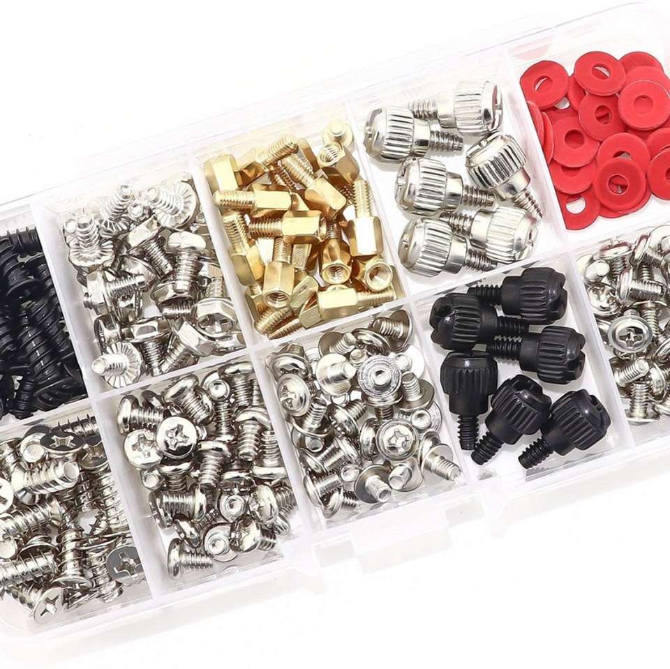 RPI SHOP Nut & Bolt Set - 640 pcs Screw Kit For PC Computer Screw ...