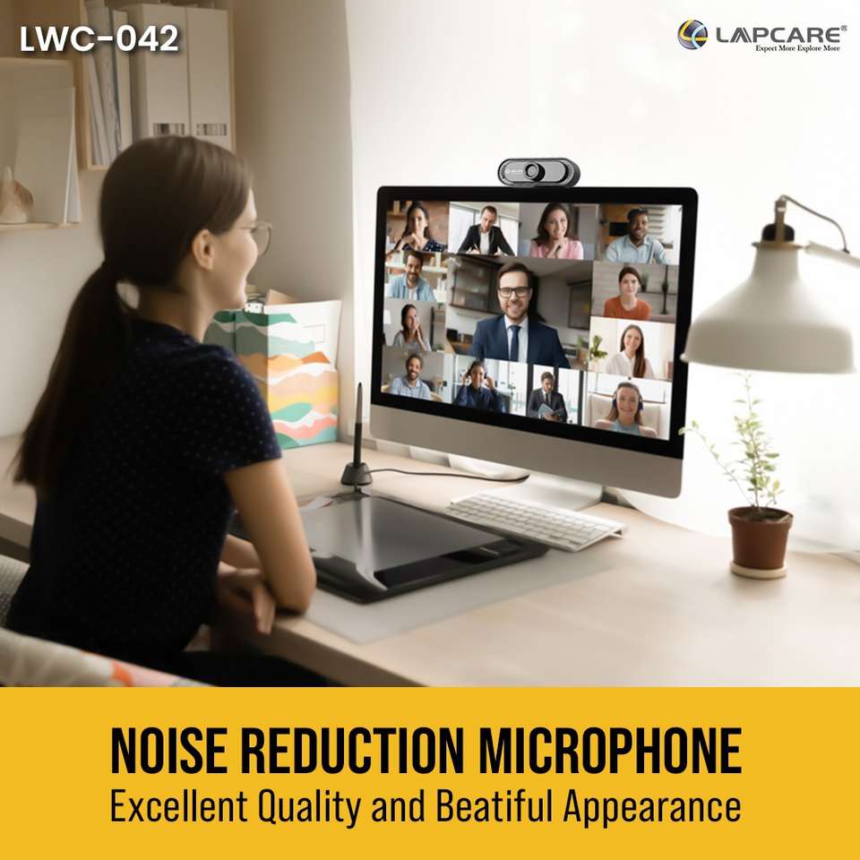 LAPCARE LWC-042 / 720P HD 720 HD Webcam with Built-In Microphone USB ...