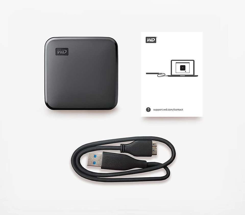 WD Elements 1 TB External Solid State Drive (SSD) 400 MB/s, USB 3.0 ...