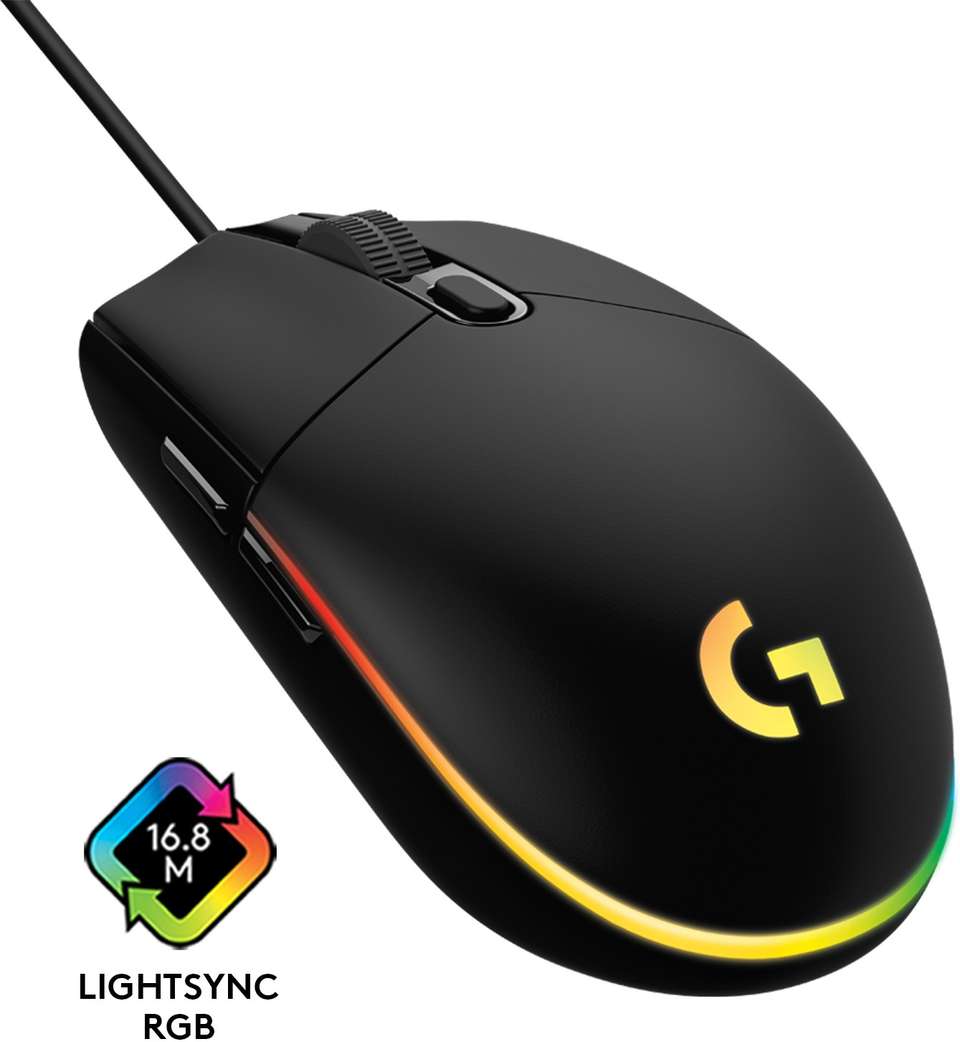 Logitech G102 Wired Ambidextrous Optical Gaming Mouse Light Sync / Adj ...