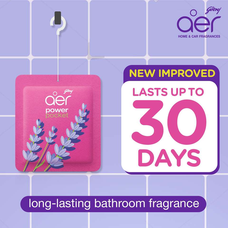 Godrej Aer Power Pocket Assorted Fragrance Blocks Pocket, Bathroom Air ...