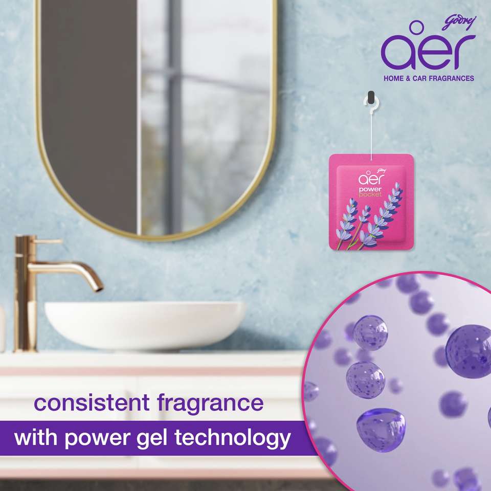 Godrej Aer Power Pocket Assorted Fragrance Blocks Pocket, Bathroom Air ...