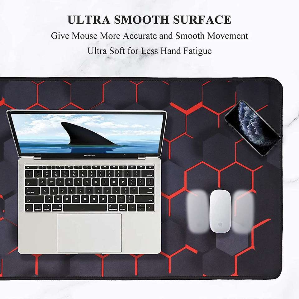 SEAGULL Large Extended XXL Gaming Mouse Pad with Non-Slip Rubber Base ...