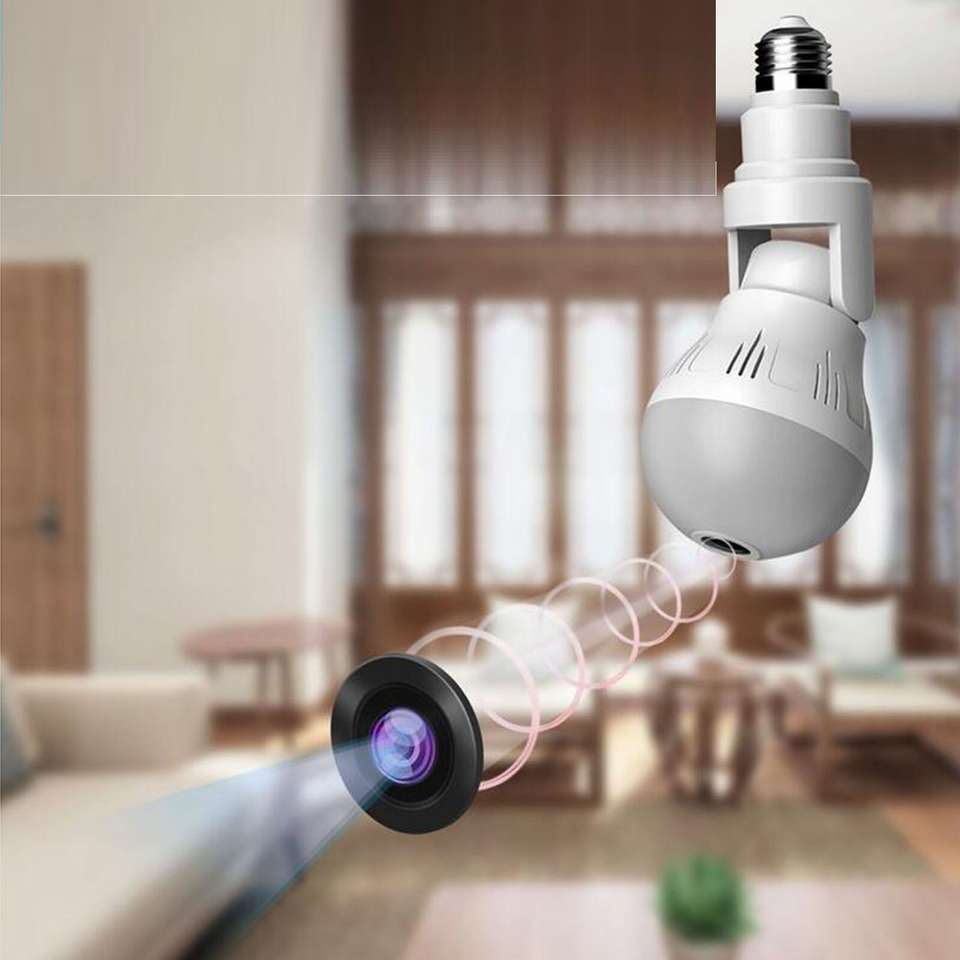 SIOVS Bulb Camera Hidden Small Light Bulb Camera with Wi-Fi CCTV Hidden ...