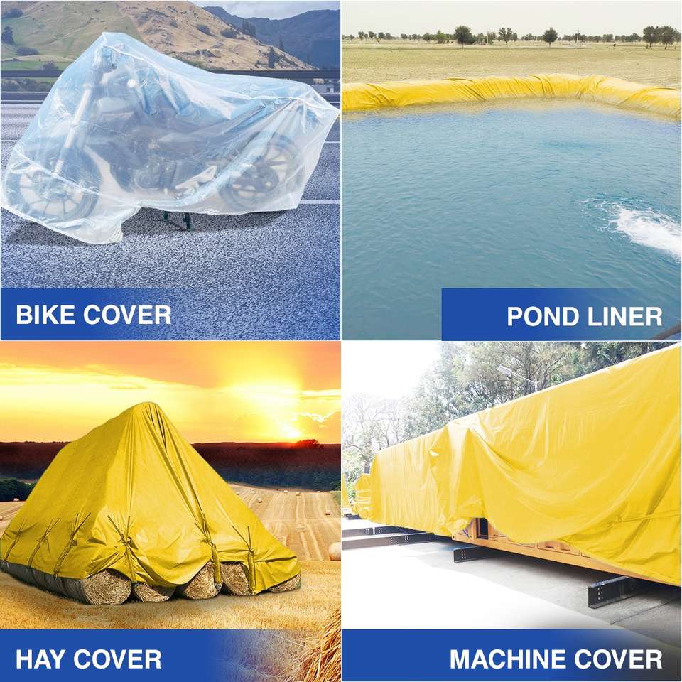 TUFFPAULIN 6FT X 6FT 120 GSM Yellow Tarpaulin Tent - For Truck body ...