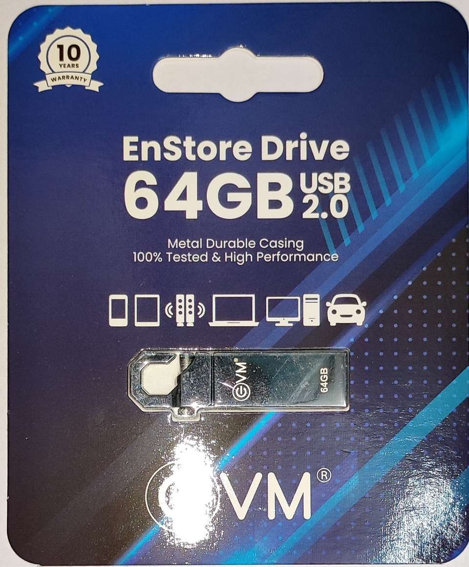 EVM ENSTORE 64 GB PEN DRIVE 64 GB Pen Drive Compatible with Desktop ...