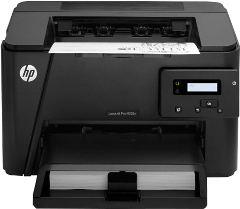 HP LaserJet Pro M202n Single Function Monochrome Laser Printer - HP ...