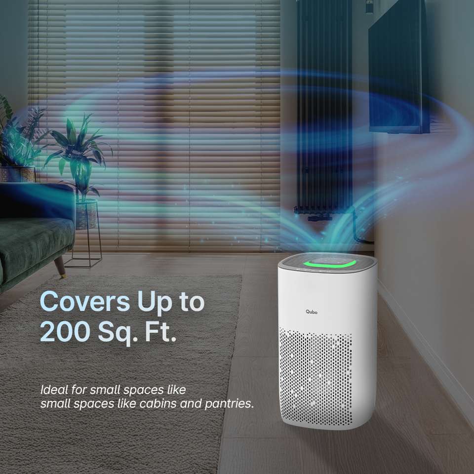 Qubo Smart Air Purifier Q200 | 200 Sqft | HEPA 13 | App & Voice Control ...