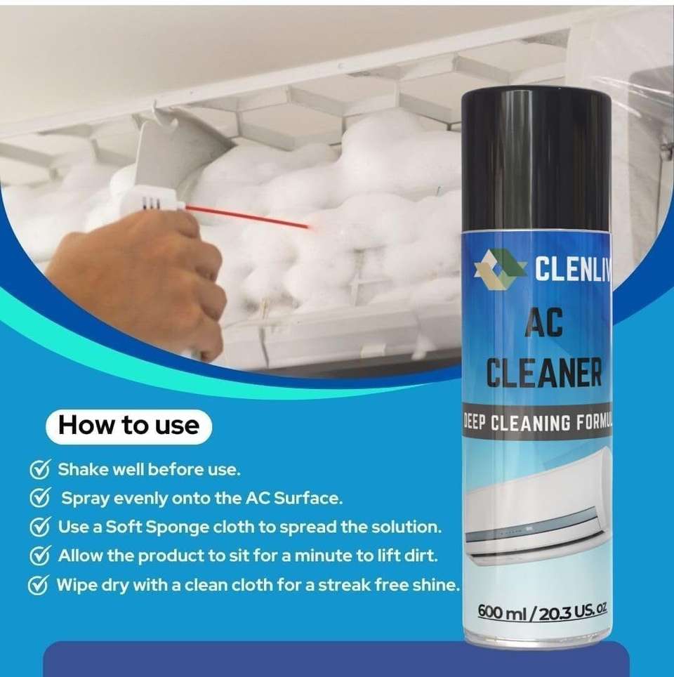 Clenliv AC Cleaner With Foam Spray | Clean, Shine & Protect | Save for ...