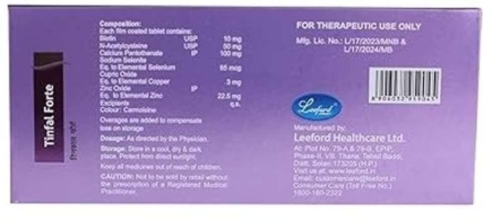 Tinfal Forte Tablets Price in India - Buy Tinfal Forte Tablets online ...