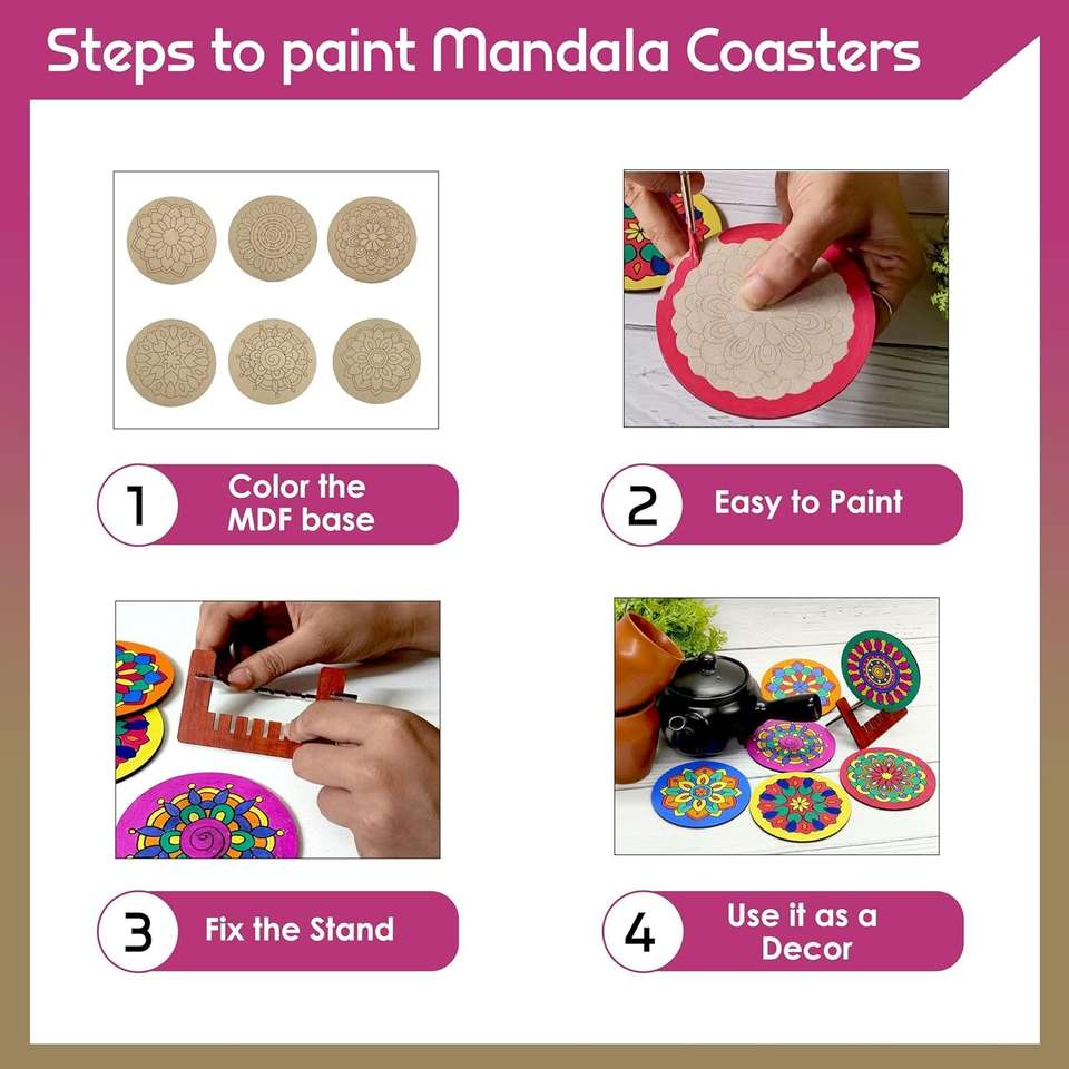 Solobolo Mandala Art Kit for Kids & Adults | DIY Painting & Craft Kit ...