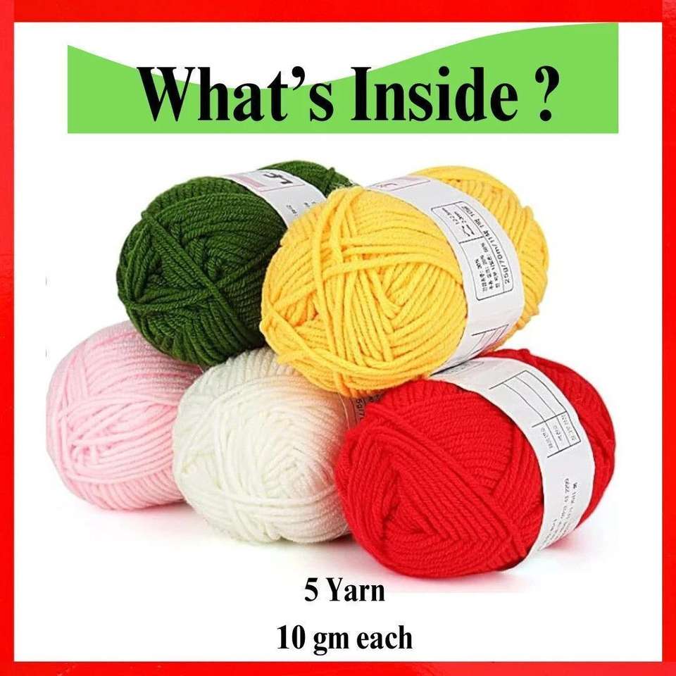 Qroof Crochet Kits for Beginners with Yarn , Crochet Hooks Supplies ...