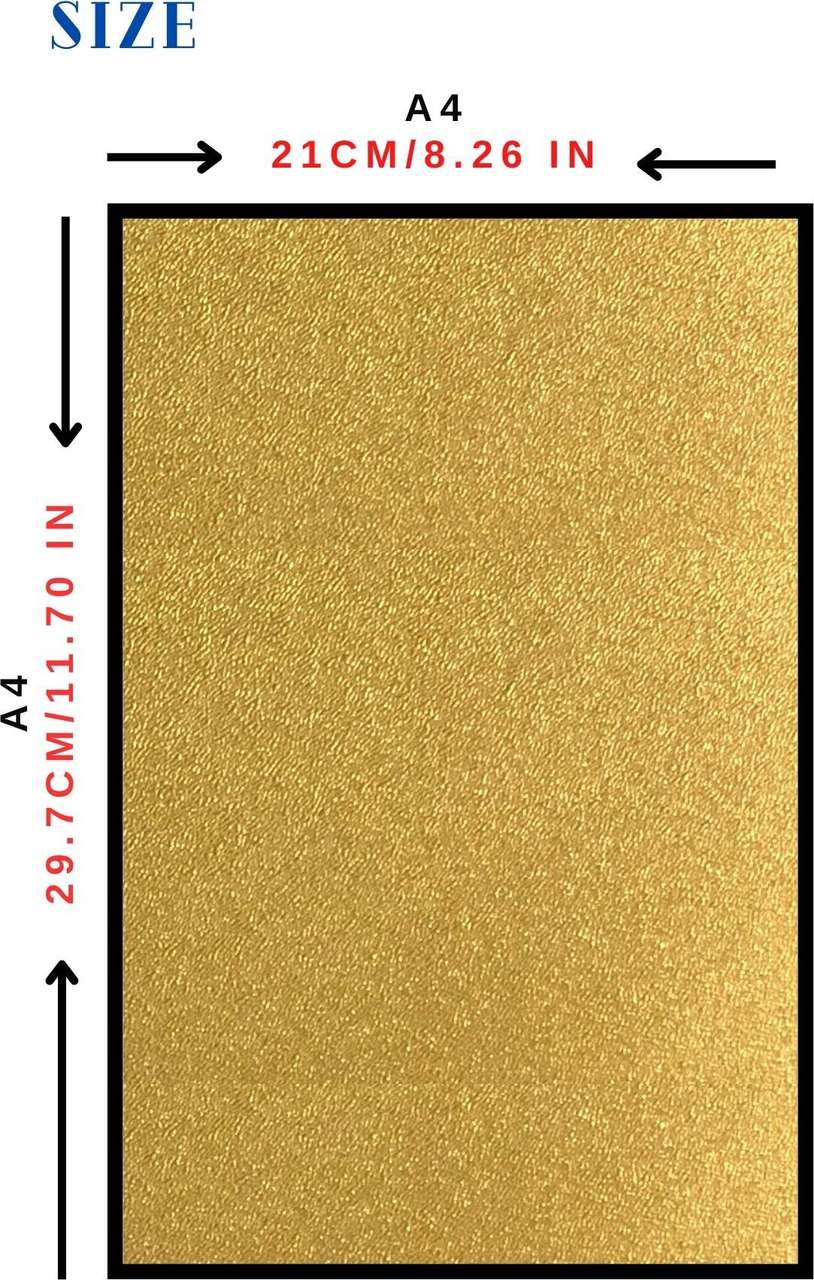 Flipkart.com | Lonaar A4 Self Adhesive Golden & Silver Sticker Sheet ...