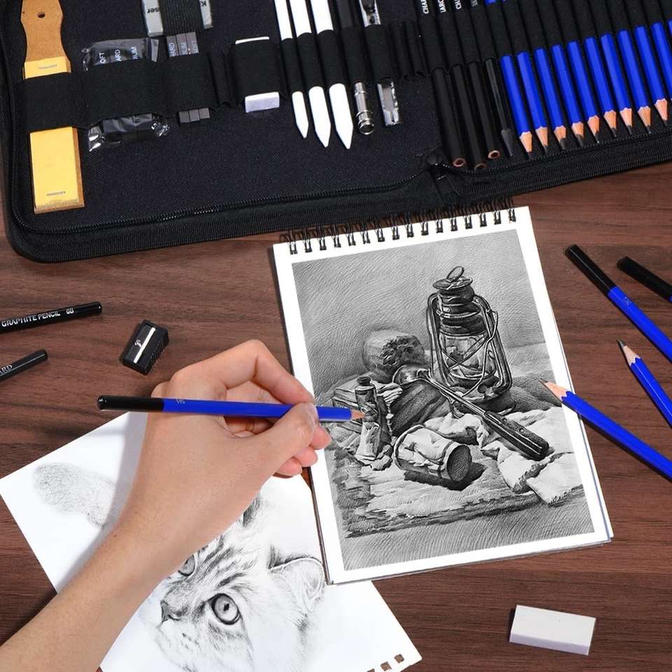 Flipkart.com | Wynhard 47 Pieces Pencil Kit Drawing Pencils for Artists ...