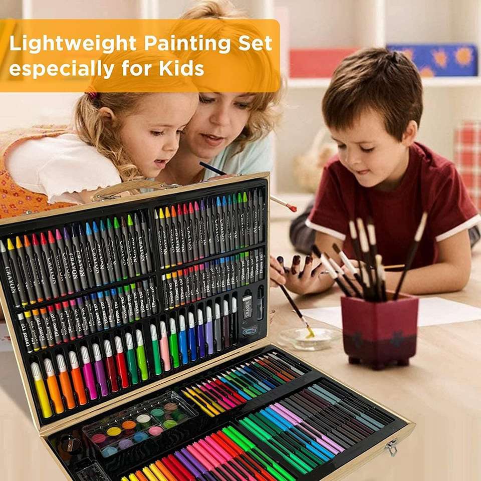 Flipkart.com | Dharamcreation Art Set 180 Piece Deluxe Painting Drawing ...