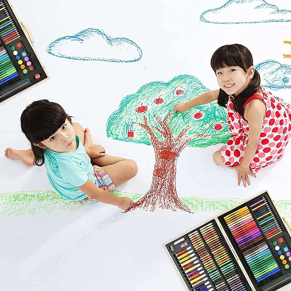 Flipkart.com | Dharamcreation Art Set 180 Piece Deluxe Painting Drawing ...