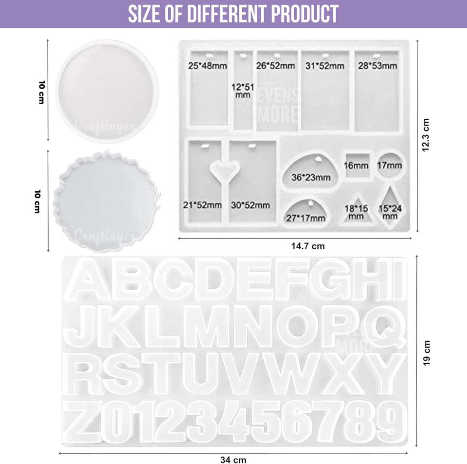 Flipkart.com | Craftinger DIY Resin Art Kit with Mould Resin and ...