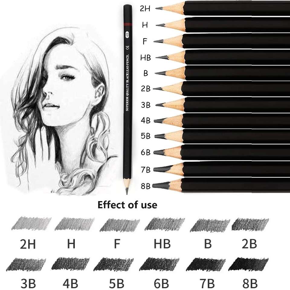 Flipkart.com | Wynhard 47 Pieces Pencil Kit Drawing Pencils for Artists ...