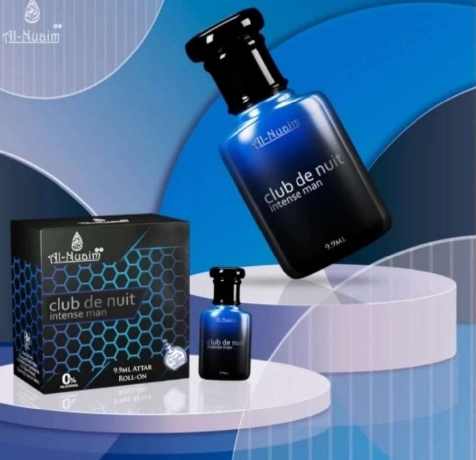 Al Nuaim Club de Nuit Intense Man 9.9 Ml Roll-On with Gift Pouch Herbal ...