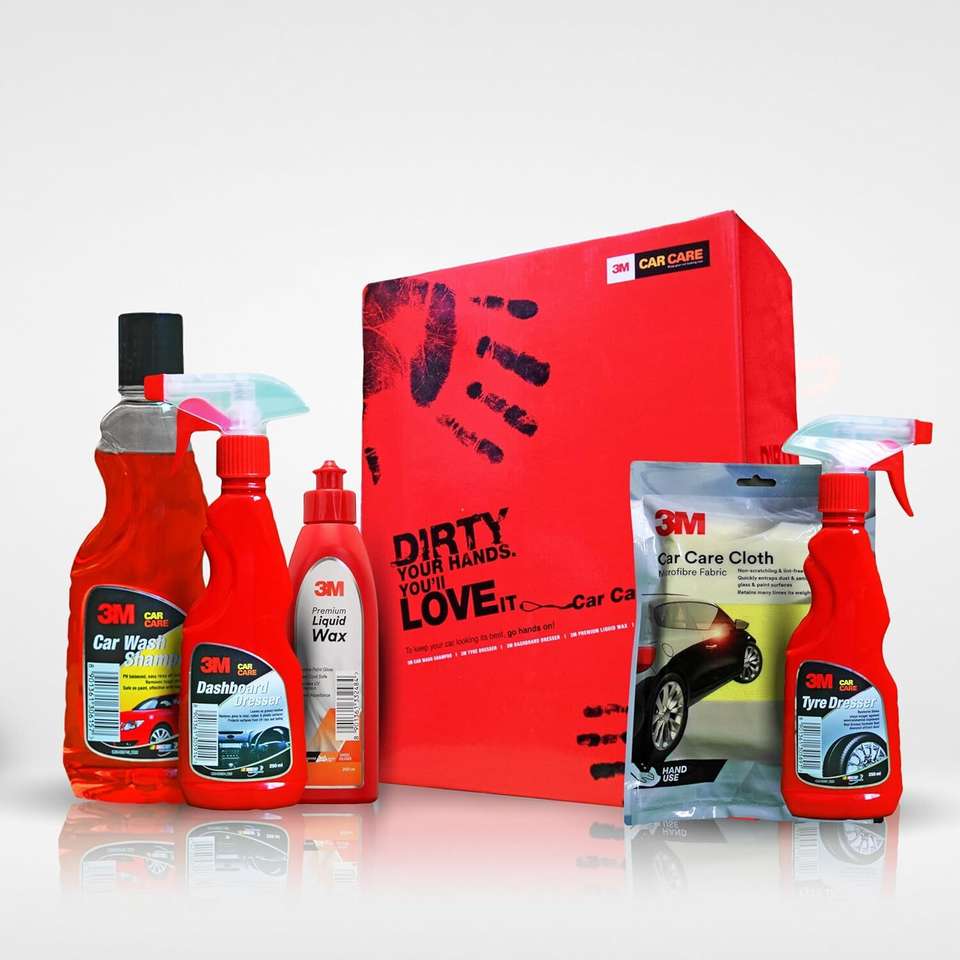 3M Car Care Small Cleaning & Polishing Kit for Car (All In One) Combo ...